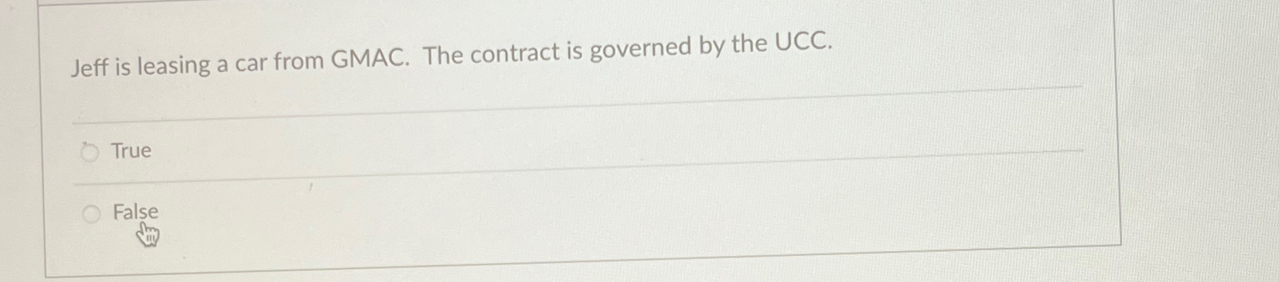Solved Jeff is leasing a car from GMAC. The contract is | Chegg.com