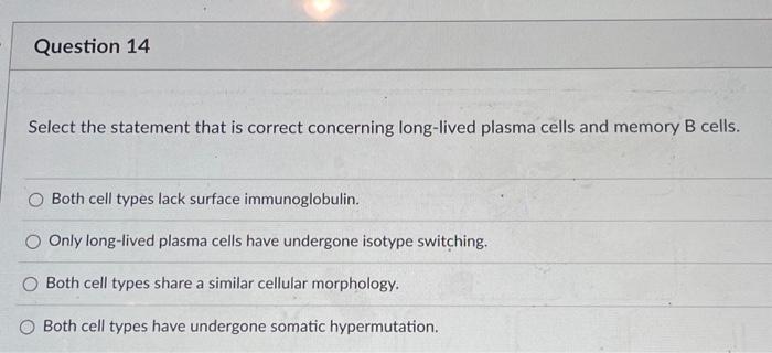 Solved Select the statement that is correct concerning | Chegg.com