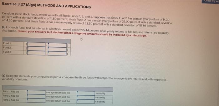 Solved CHEY WC Exercise 3.27 (Algo) METHODS AND APPLICATIONS | Chegg.com