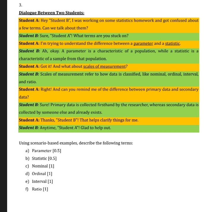 Solved Dialogue Between Two Students:Student A: Hey "Student | Chegg.com