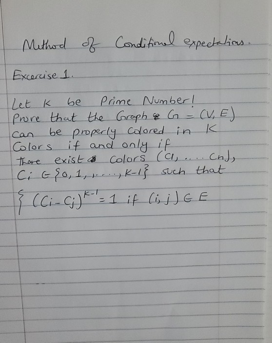 Solved Method of Conditional expectations. Excercise 1. an | Chegg.com