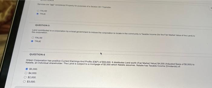 QUESTION For Section 351 Transfer purposes ont une | Chegg.com