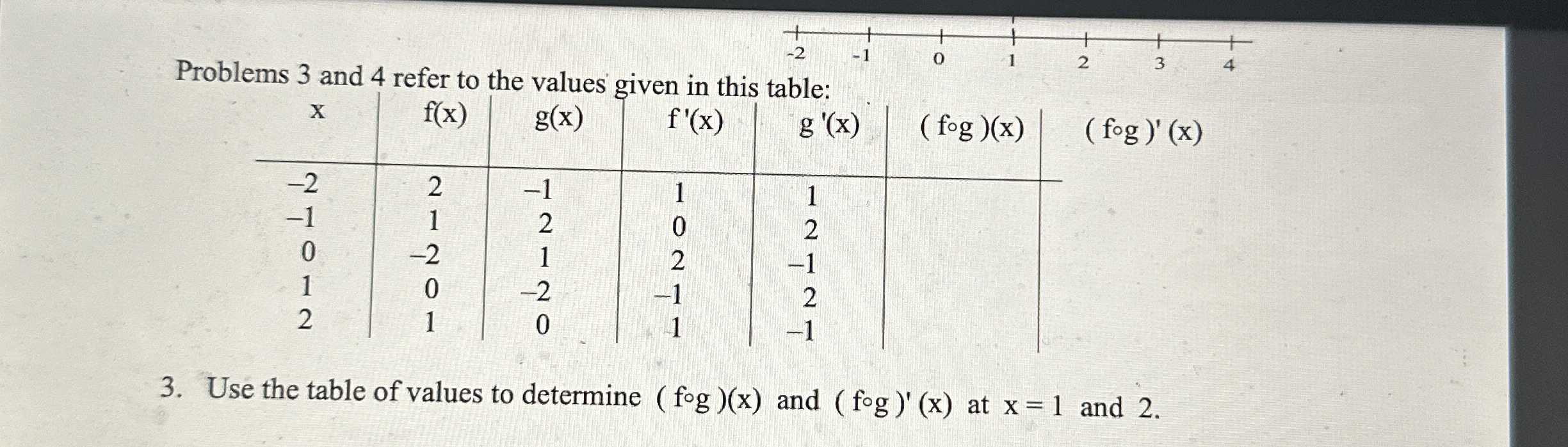 Solved Problems 3 ﻿and 4 ﻿refer to the values given in this | Chegg.com