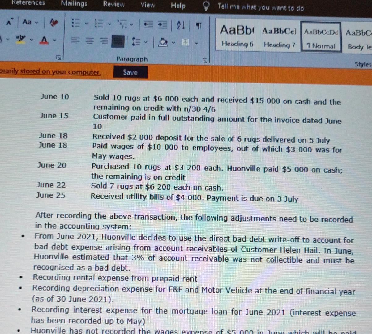 Solved Paragraph Save temporarily stored on your computer. | Chegg.com