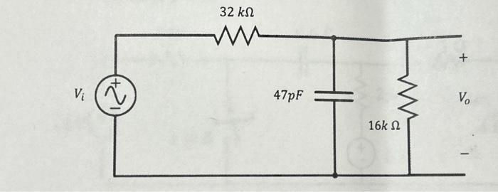 Solved 3.) Derive the transfer function, Vo/Vi for the | Chegg.com Solved 3.) Derive the transfer function, Vo/Vi for the | Chegg.com