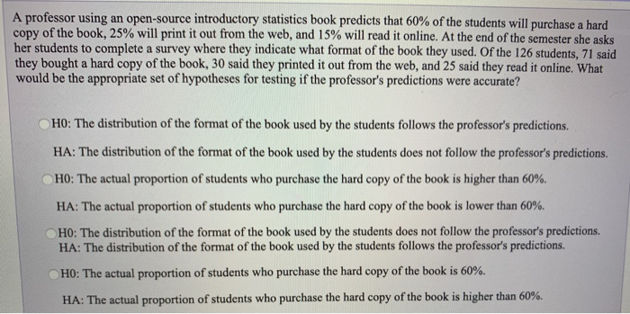 Solved A professor using an open-source introductory | Chegg.com