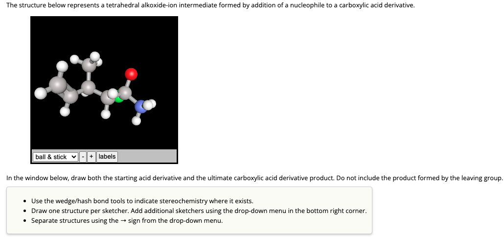 Solved The structure below represents a tetrahedral | Chegg.com