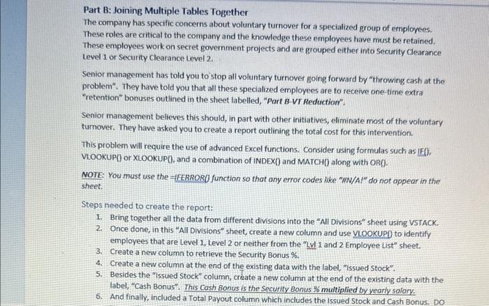 Solved Part B: Joining Multiple Tables Together The company | Chegg.com