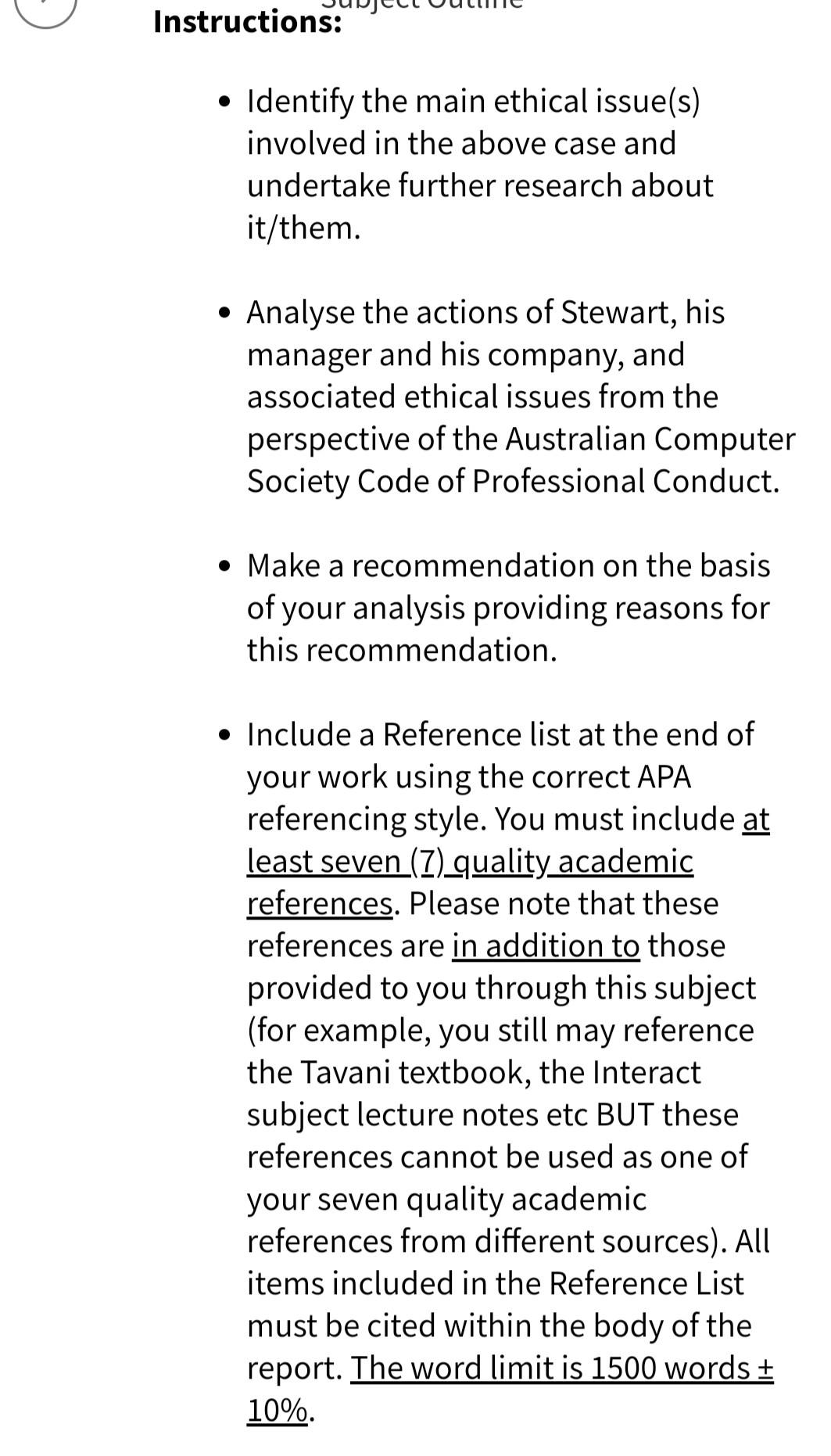 Solved TASK Consider the following scenario and then proceed | Chegg.com