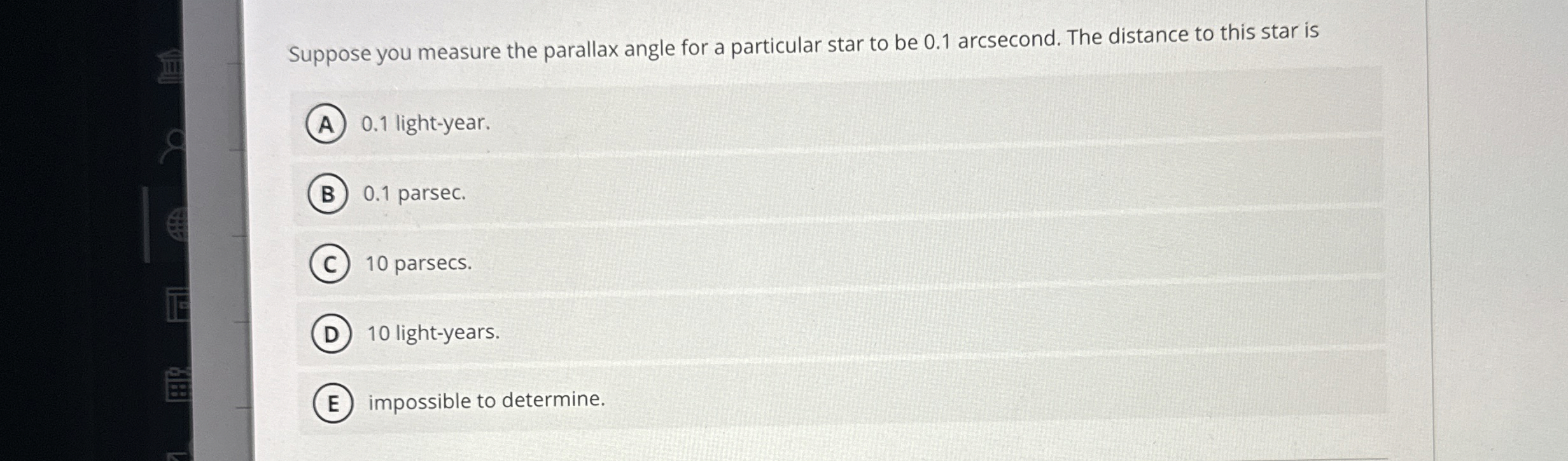 Solved Suppose you measure the parallax angle for a | Chegg.com