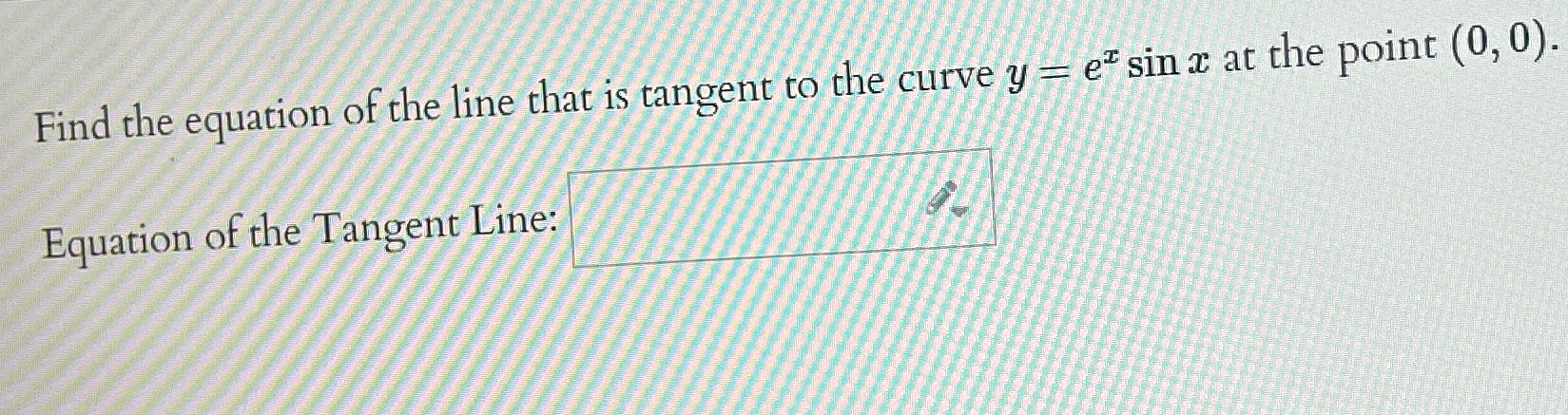 Solved Find the equation of the line that is tangent to the | Chegg.com