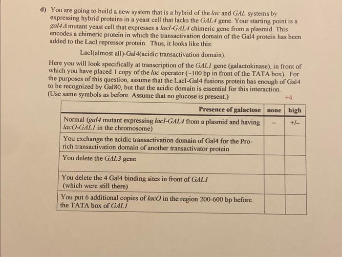 Solved d) You are going to build a new system that is a | Chegg.com
