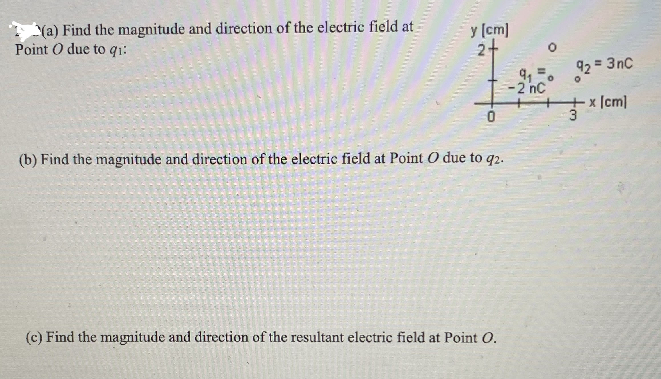 Solved (a) ﻿Find the magnitude and direction of the electric | Chegg.com