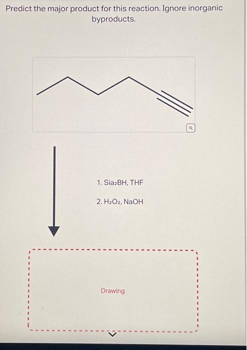 Predict the major product for this reaction. Ignore | Chegg.com