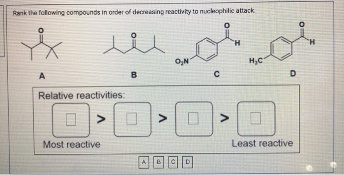 Solved Rank The Following Compounds In Order Of Decreasing