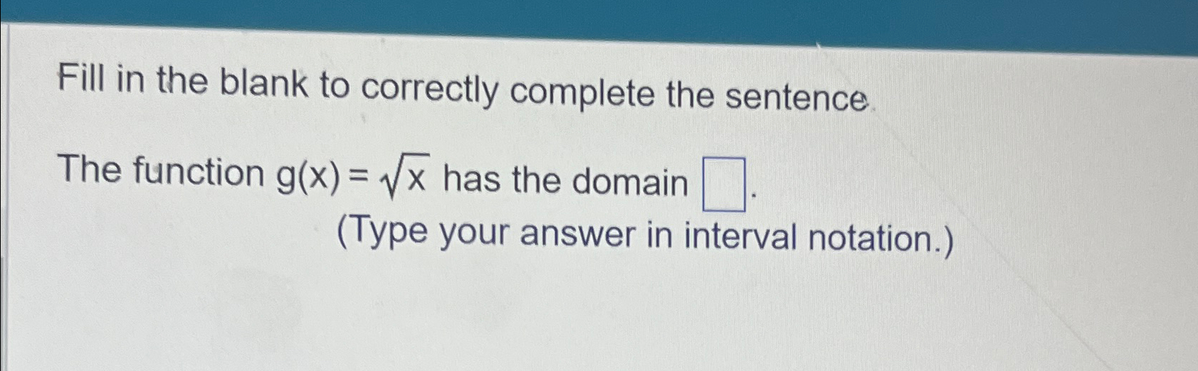 Solved Fill in the blank to correctly complete the | Chegg.com