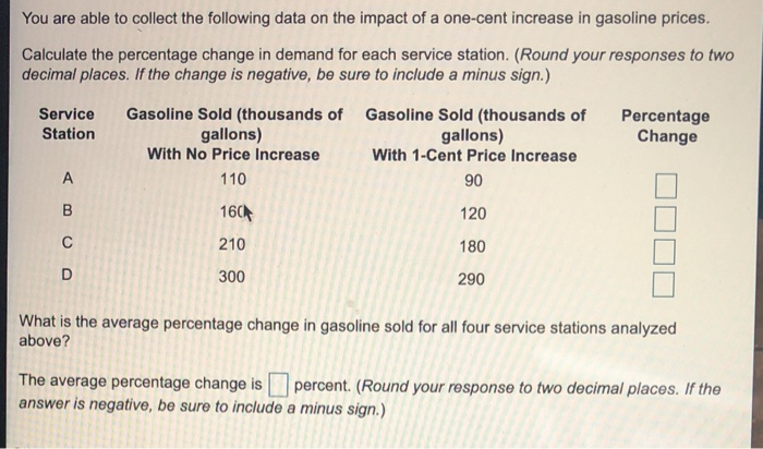 Solved You are able to collect the following data on the | Chegg.com