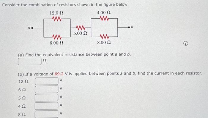 Solved Consider the combination of resistors shown in the | Chegg.com
