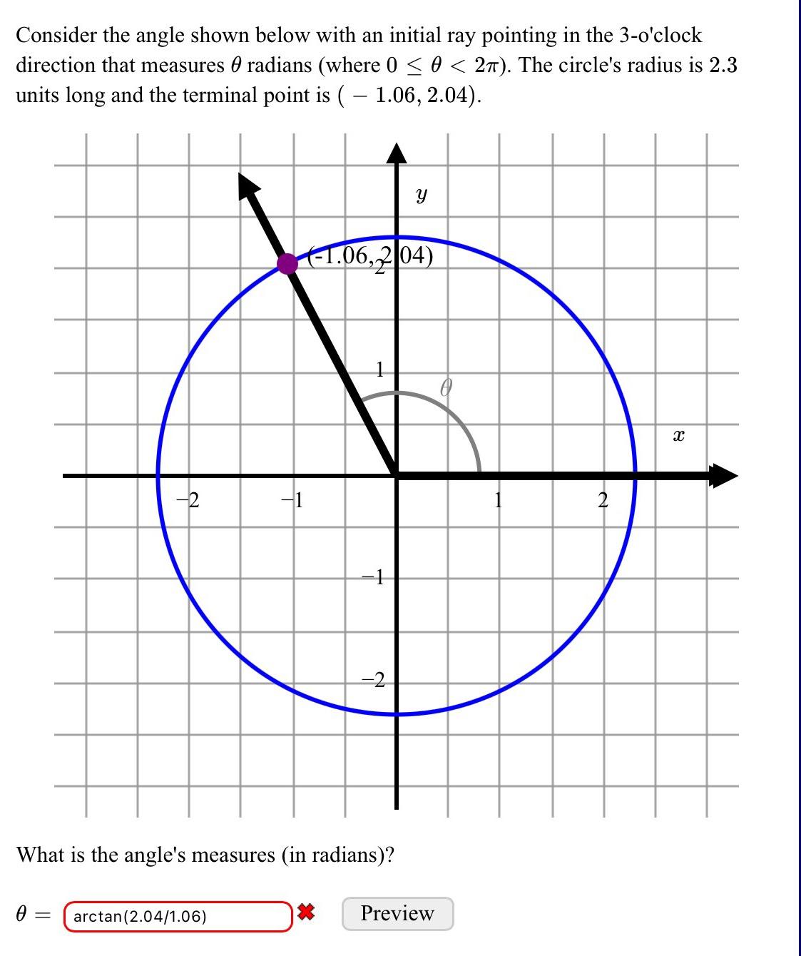 Solved Consider the angle shown below with an initial ray | Chegg.com