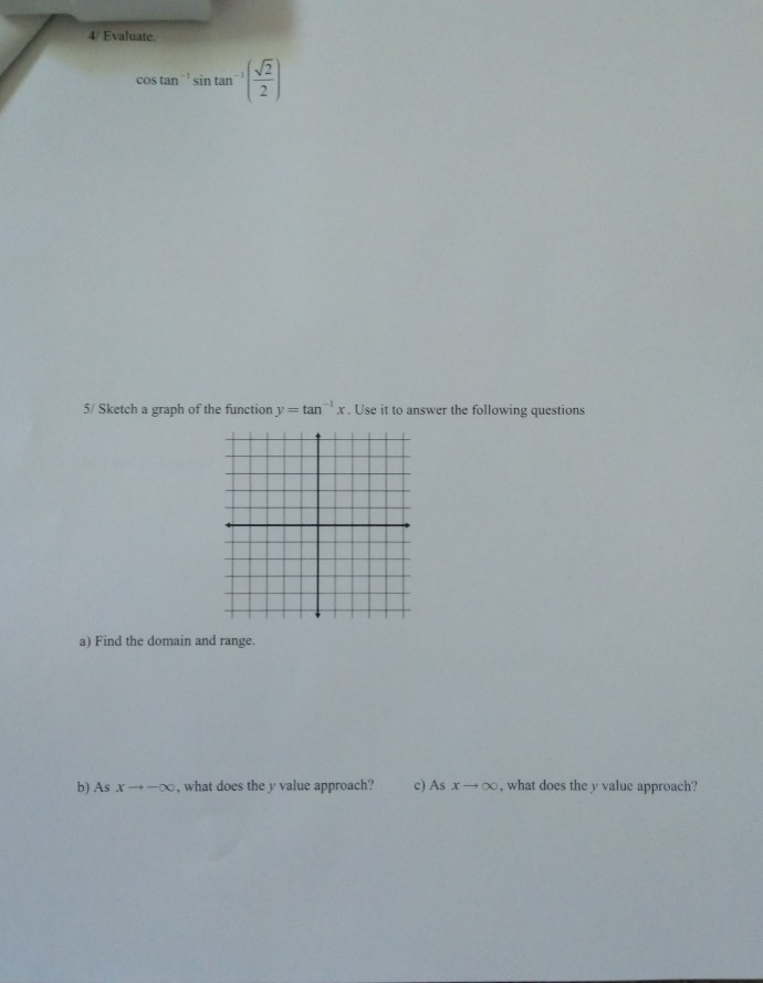 Solved Pre-Calculus - Written Assignment 5. Trigonometric | Chegg.com