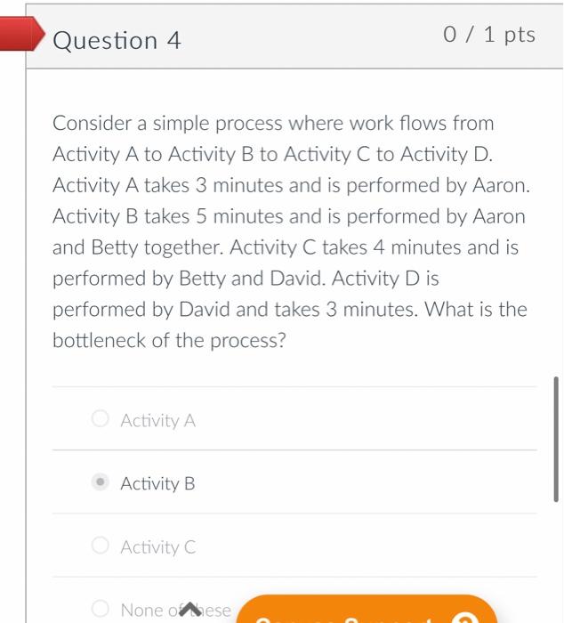 Solved Consider a simple process where work flows from | Chegg.com