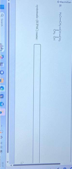 Solved What are the systematic (IUPAC) names for the | Chegg.com