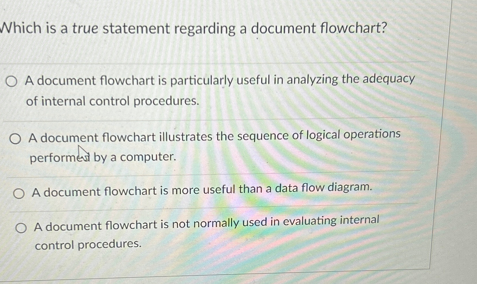 Solved Which is a true statement regarding a document | Chegg.com