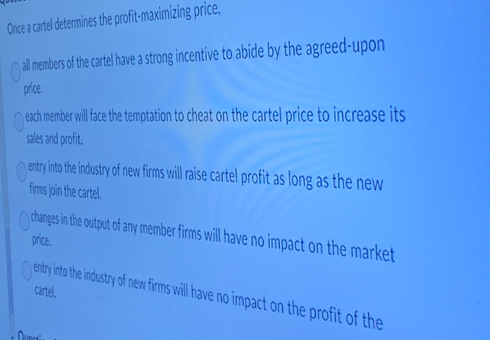 Solved Onces a catel determines the profit-maximizing | Chegg.com