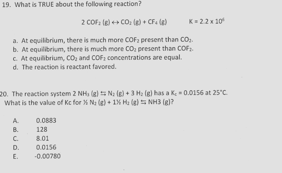 Solved Keep getting different answers than the key for | Chegg.com