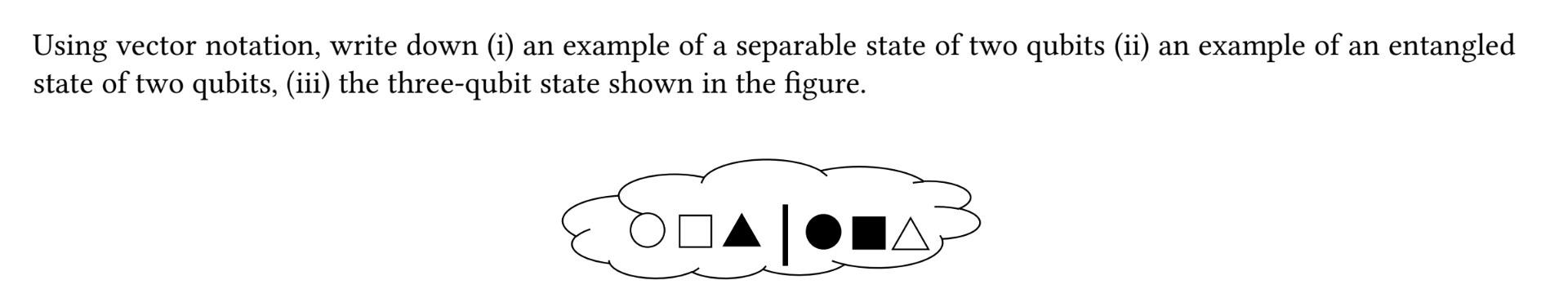 Solved Using vector notation, write down (i) an example of a | Chegg.com