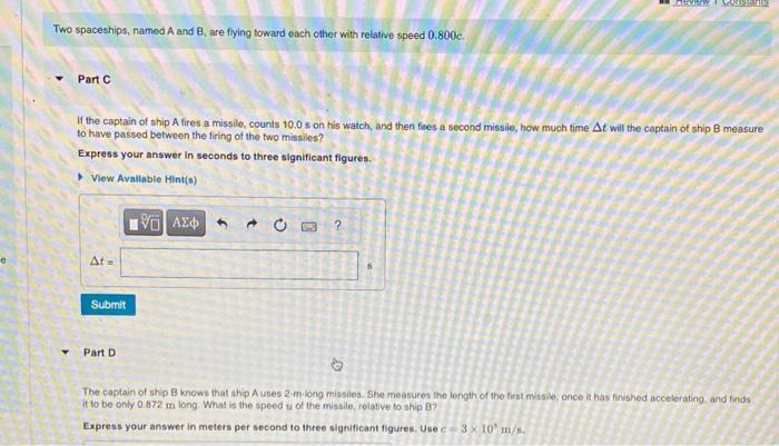 Solved Learning Goal: To understand length contraction and | Chegg.com