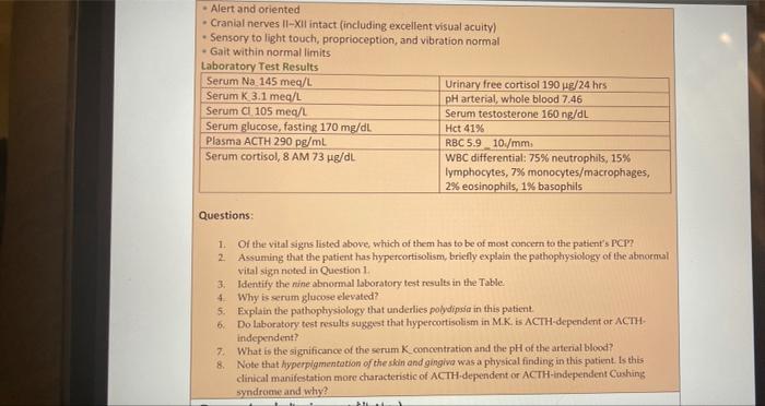 Solved 3. Identify the nine abnormal laboratory test results | Chegg.com