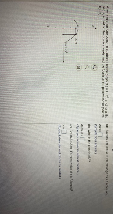 Solved A rectangle has one corner in quadrant on the graph | Chegg.com