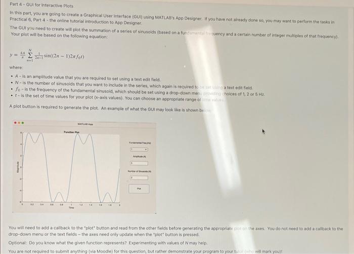 Solved Part 4 - GUl for inferactive Plots In this part, you | Chegg.com Solved Part 4 - GUl for inferactive Plots In this part, you | Chegg.com