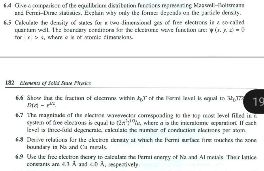 Solved 6.4 Give a comparison of the equilibrium distribution | Chegg.com