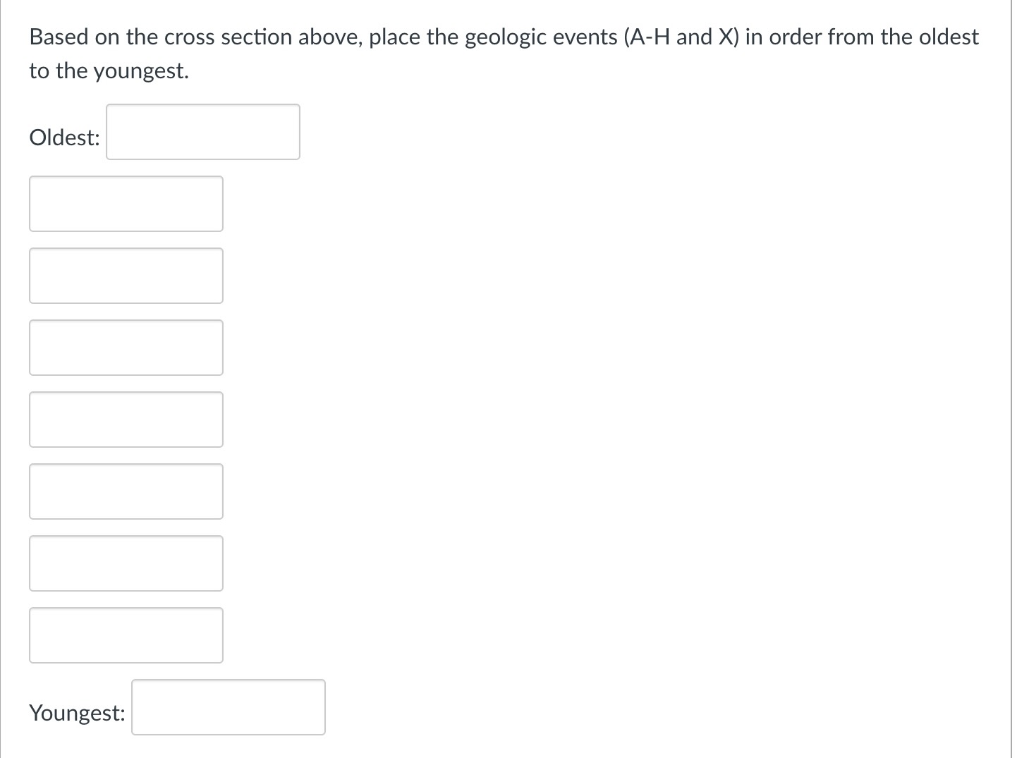 Solved Base the following questions on the cross section | Chegg.com