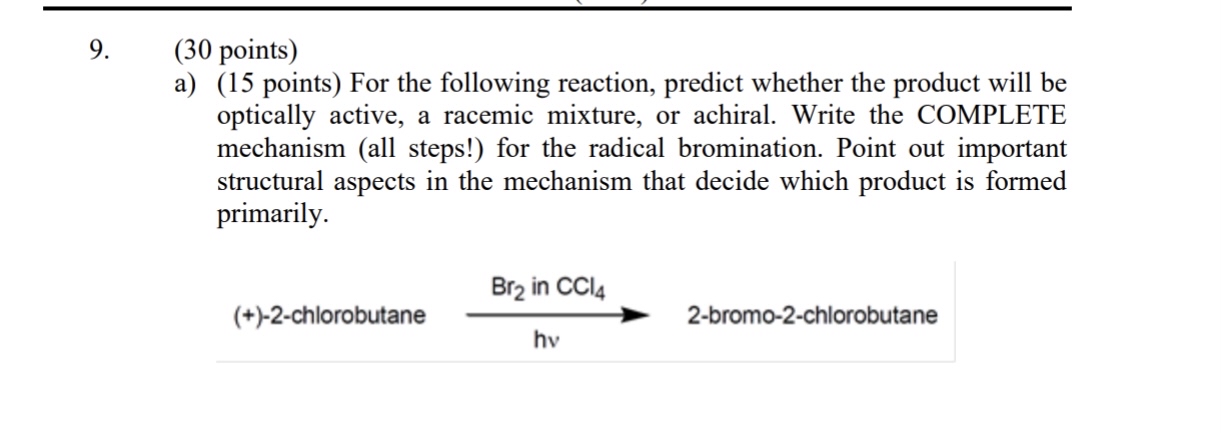 Solved (30 ﻿points)a) (15 ﻿points) ﻿For the following | Chegg.com