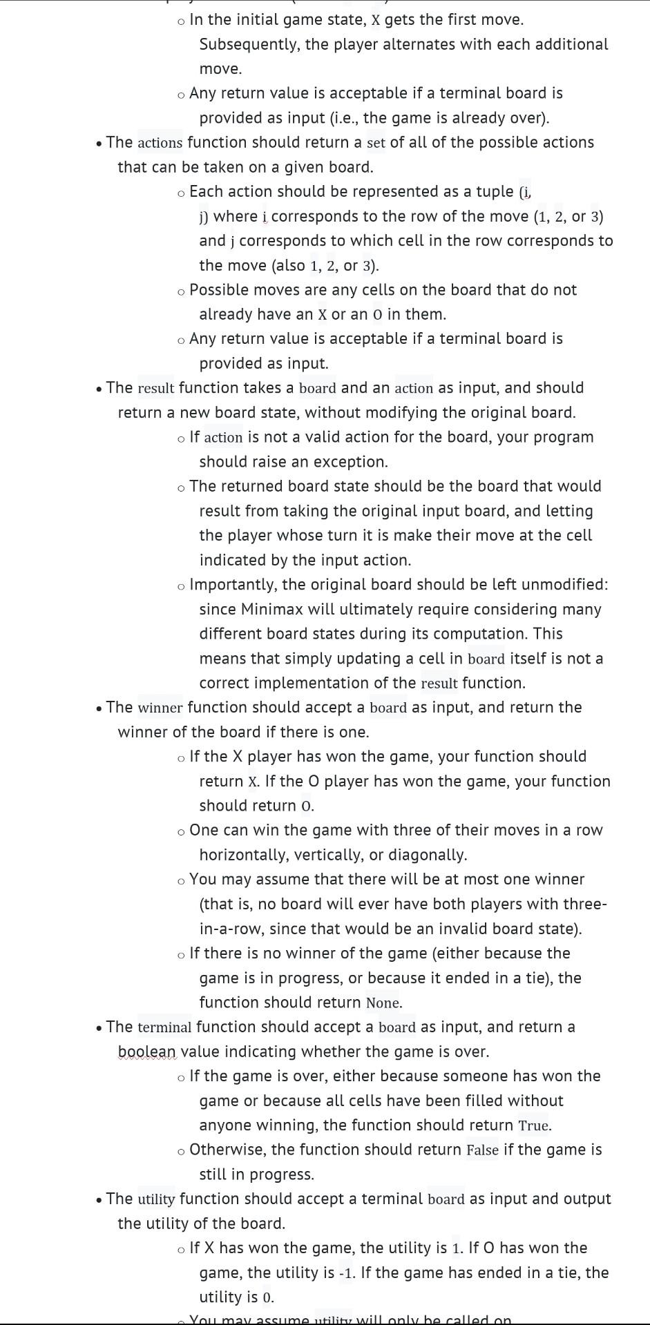 Solved Using Minimax, implement an Al to play Tic-Tac-Toe | Chegg.com Solved Using Minimax, implement an Al to play Tic-Tac-Toe | Chegg.com