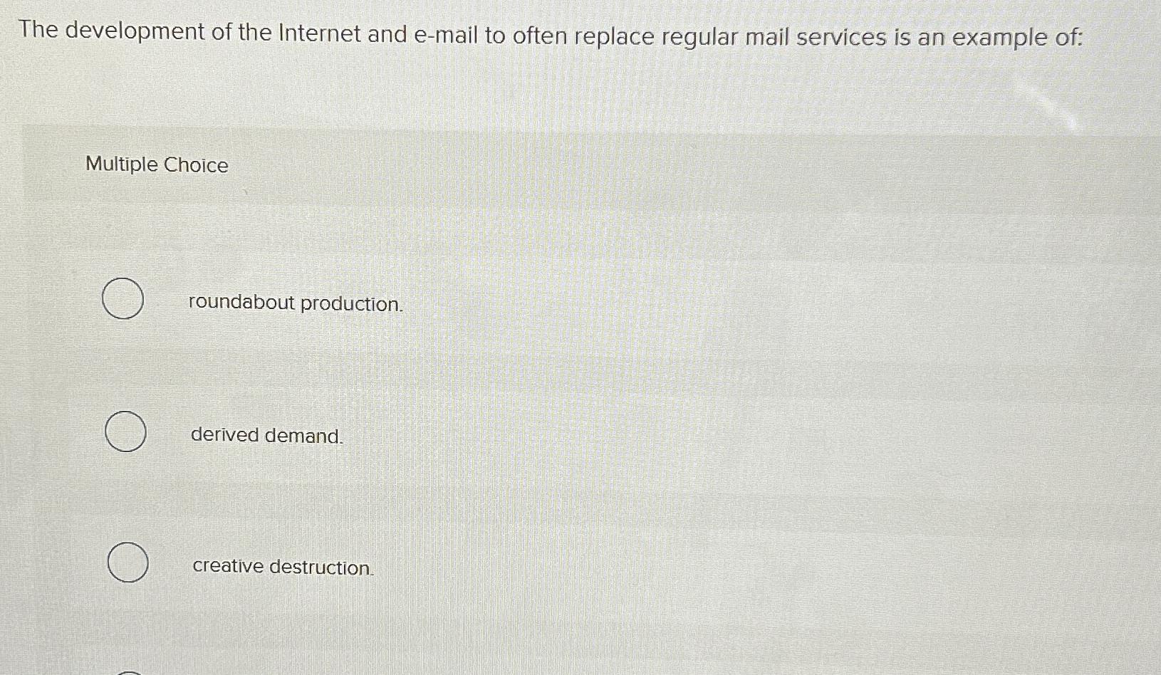 Solved The development of the Internet and e-mail to often | Chegg.com