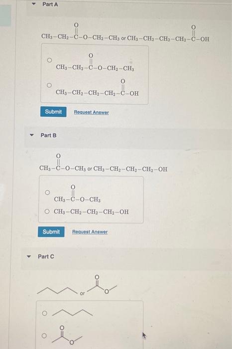 Solved Part B CH3−CH2−CH2−CH2−OH | Chegg.com