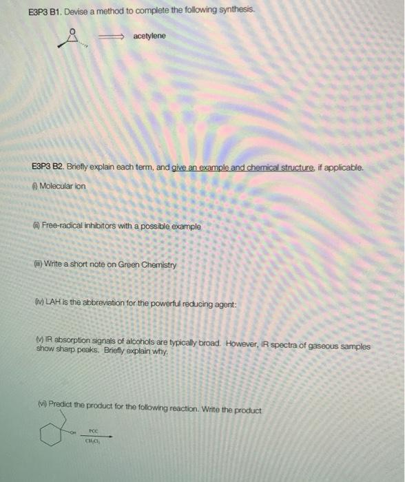 Solved E3P3 B1. Devise a method to complete the following | Chegg.com