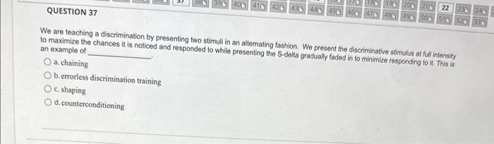 Solved We are teaching a discrimination by presenting two | Chegg.com