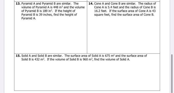 Solved Use the info given to get the scale factor, surface | Chegg.com