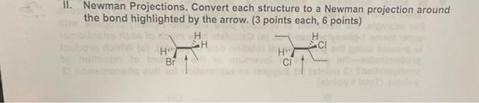 Solved Newman Projections. Convert each structure to a | Chegg.com Solved Newman Projections. Convert each structure to a | Chegg.com