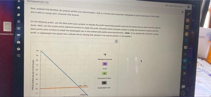 Solved Homework (Ch 15) ge Learning 7. Price discrimination | Chegg.com