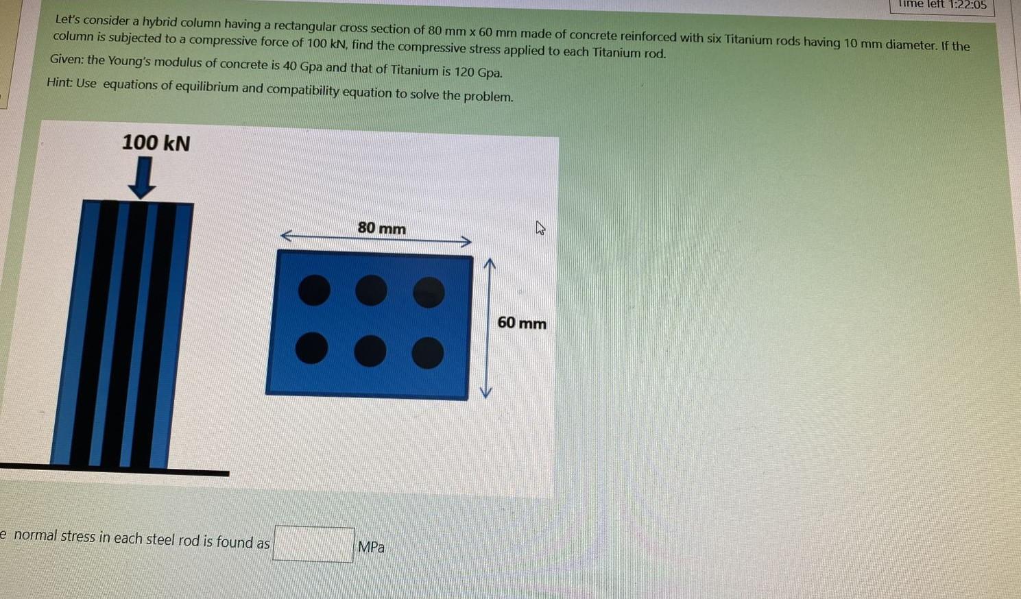 Solved Let's consider a hybrid column having a rectangular | Chegg.com