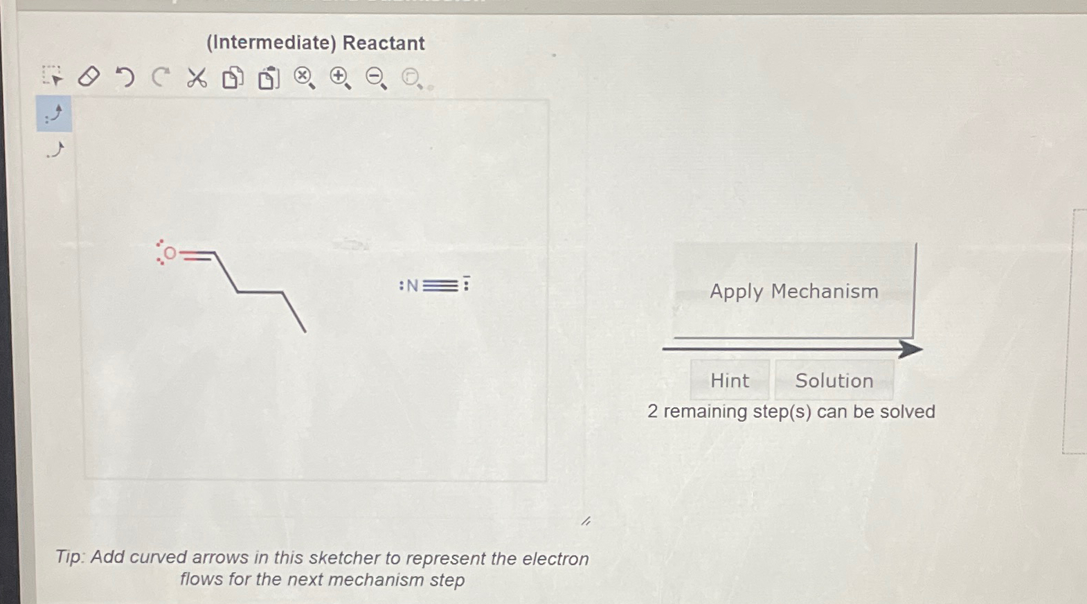 Solved (Intermediate) ﻿ReactantTip: Add curved arrows in | Chegg.com