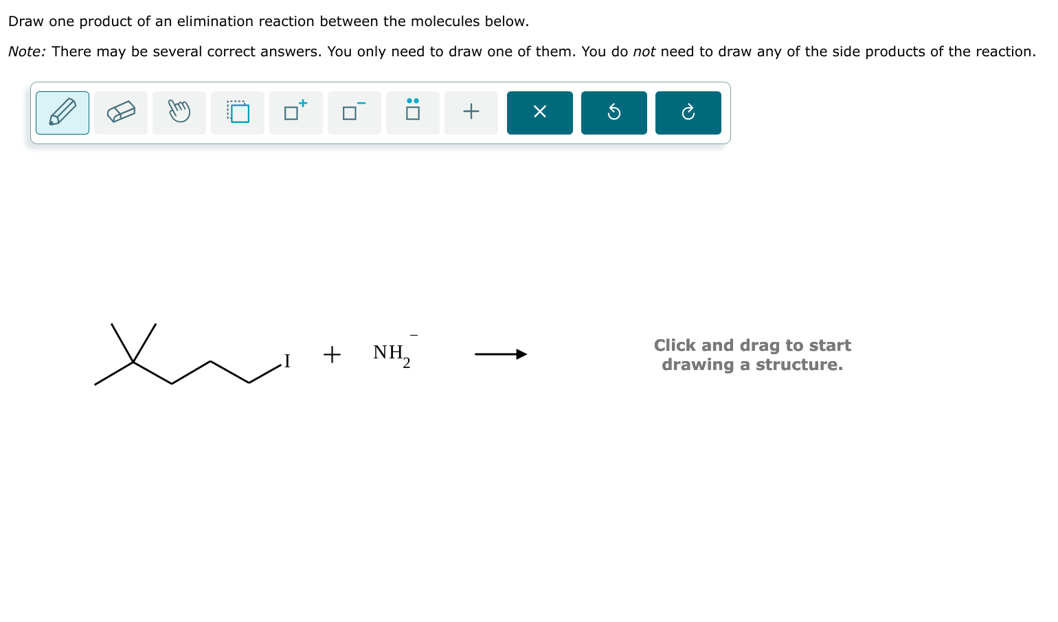 Draw one product of an elimination reaction between | Chegg.com