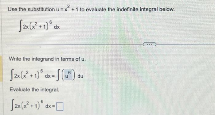 Solved Use the substitution u = x + 1 to evaluate the | Chegg.com