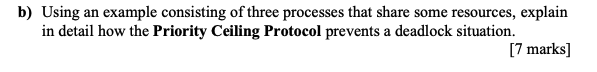 Solved b) ﻿Using an example consisting of three processes | Chegg.com